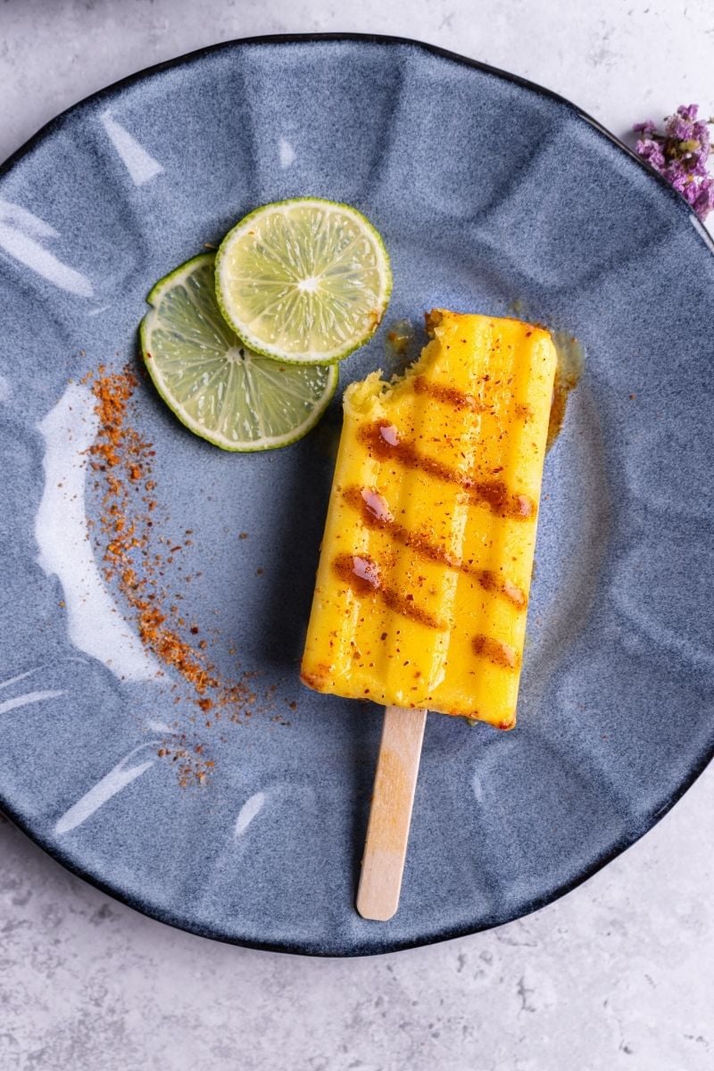 Tajin mango popsicles - Worldly Treat