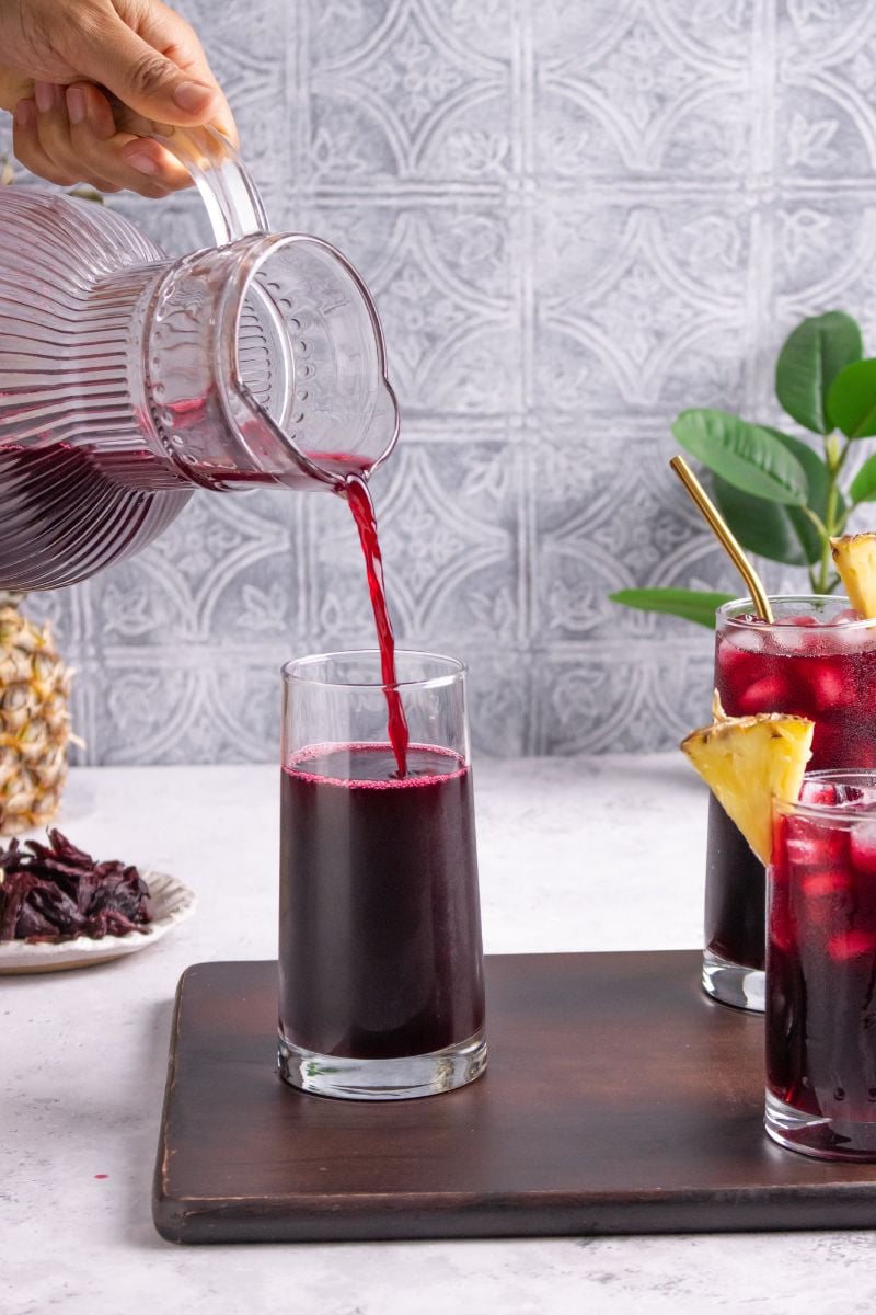 Roselle tea Drink-Zobo, Bissap, Hibiscus