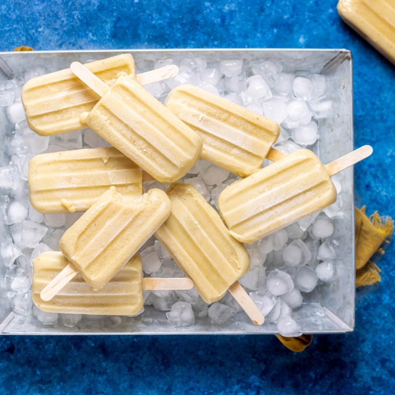 Easy Cherry Mango Popsicles - Worldly Treat